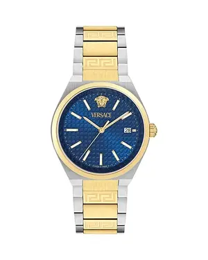 Versace V-auria 39mm Bracelet Watch - Blue/two Tone
