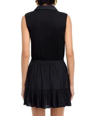 Ramy Brook Odette Mixed Media Dress - Black