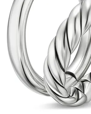 David Yurman Dy Mercer Two Row Ring 8mm - Silver
