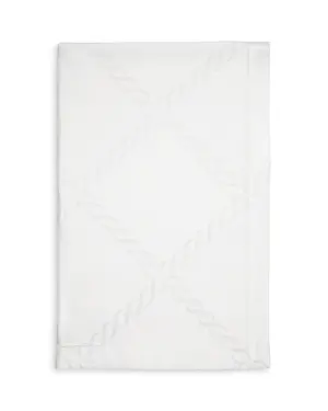 PRATESI Ori Treccia Round Tablecloth, 90 - White
