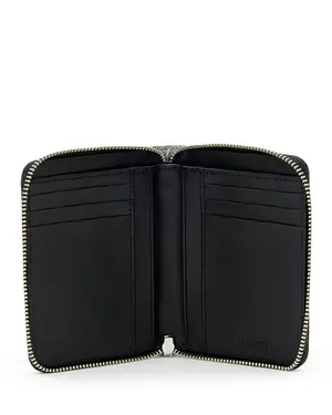 ALLSAINTS Lena Hex Zip Wallet - Silver