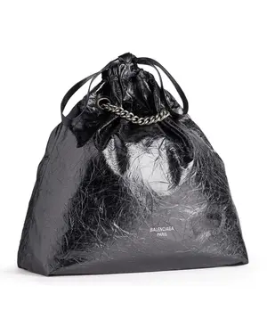 Balenciaga Metallized Crush Tote Bag