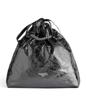 Balenciaga Metallized Crush Tote Bag