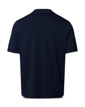 Hanro Night And Day Cotton Button Front Shirt - Deep Navy