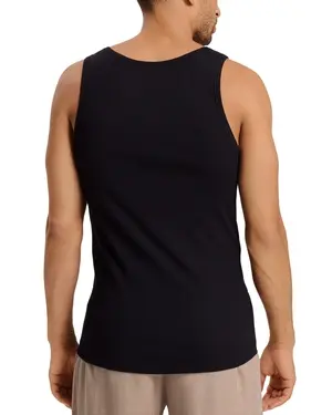 Hanro Essentials Cotton Blend Tank Top - Black