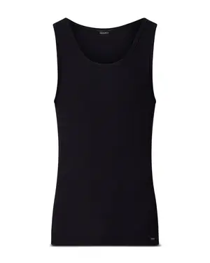 Hanro Essentials Cotton Blend Tank Top - Black