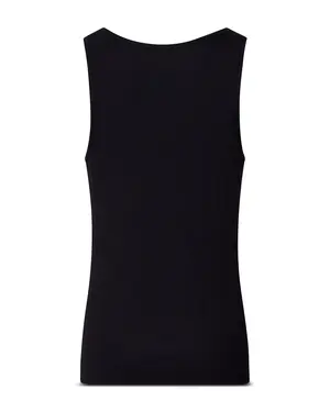 Hanro Essentials Cotton Blend Tank Top - Black
