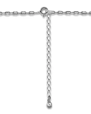 Aqua Sterling Pave Fish Pendant Necklace