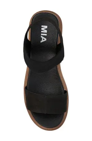 Mia Olany Platform Wedge Ankle Strap Sandal
