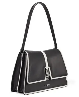 Karl Lagerfeld Paris Mercerie Shoulder Bag - Black/white
