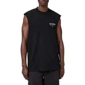 ALLSAINTS Underground Sleeveless Crewneck Graphic T-shirt Black