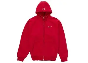 Supreme Nike Zip-up Hooded Sweatshirt - Red