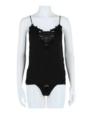 Gucci Silk Twopiece Lingerie Set - Black