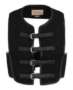Gucci Quilted Gabardine Gilet - Black