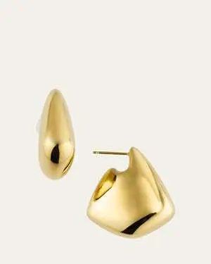 Bottega Veneta Fin Earrings - Gold