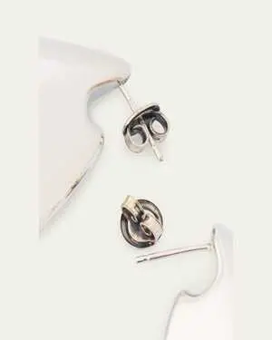 Bottega Veneta Fin Earrings - Silver