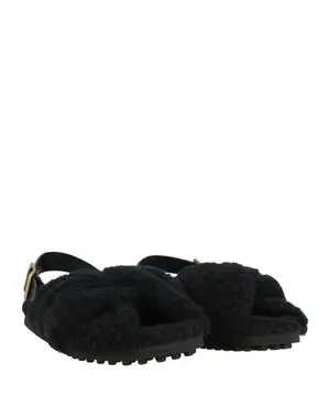 TOD'S Sandals In Shearling - Black
