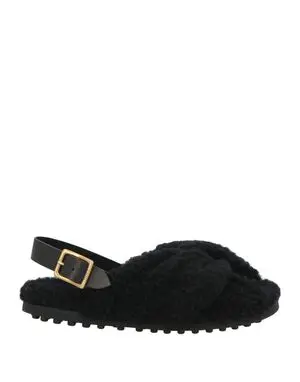 TOD'S Sandals In Shearling - Black