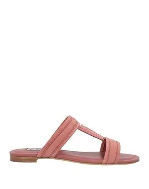 Women's Pink Leather Sandals