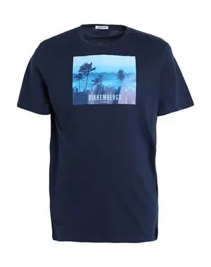 BIKKEMBERGS T-shirt Size Cotton - Navy