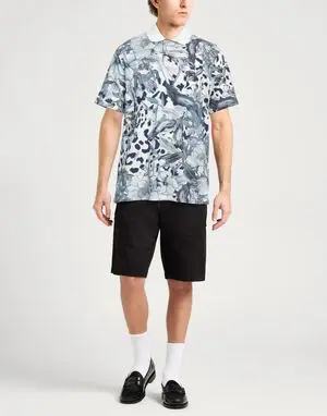 Just Cavalli Polo Shirt Size Cotton, Viscose, Polyamide, Elastane