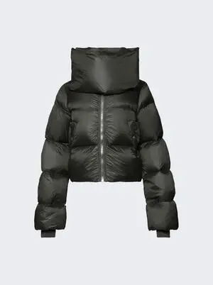 Rick Owens Funnel Neck Padded Jacket - Forest