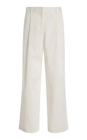 Matteau High-rise Stretch-cotton Pants