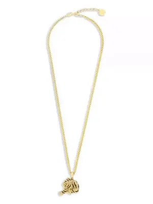 Roberto Cavalli Tiger Pendant Necklace - Gold