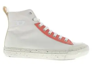 DIESEL Sathos Mid High-top Sneakers - Tofu/coral/fluorescent