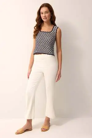 MARIE OLIVER Mia Crop Pant - Bone