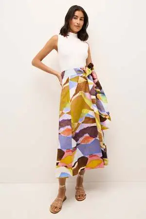 MARIE OLIVER Estine Print Wrap Skirt - Opalstone