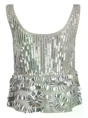 Alberta Ferretti Sequinned Top