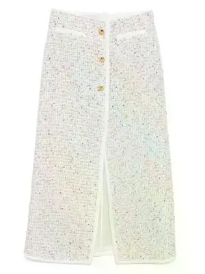 Giambattista Valli Sequin-embellished Skirt - White