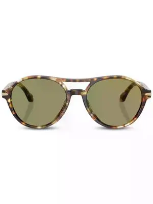 Giorgio Armani Round-frame Sunglasses - Brown