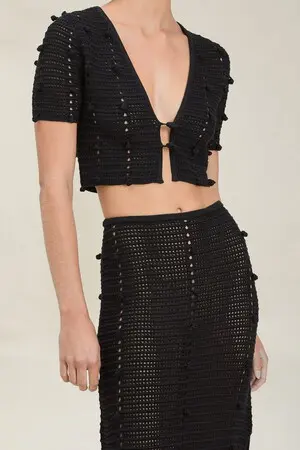 Devon Windsor Hada Knit Top - Black