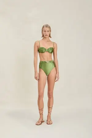 Devon Windsor Karter Bikini Top - Green
