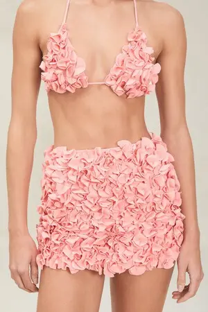 Devon Windsor Leena Mini Skirt - Neutral