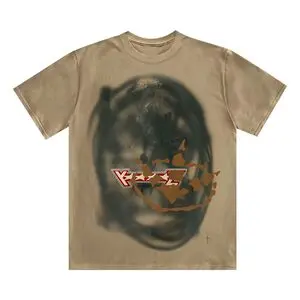 CACTUS JACK BY TRAVIS SCOTT Sprayed Short-sleeve Tee 'multicolor - Tan
