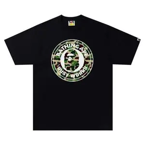 A BATHING APE Abc Camo Busy Works T-shirt /green - Black