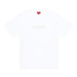Supreme Beaded Logo Short-sleeve Top - White
