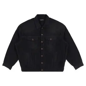 Balenciaga Embroidered Logo Denim Jacket