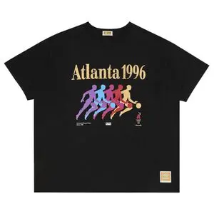 Kith For Olympics Heritage Atlanta Basketball Vintage Tee - Black