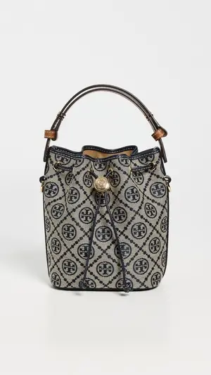 Tory Burch T Monogram Mini Bucket Bag