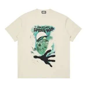 Kith X Marvel Mysterio Spiderman Vintage Tee 'sandrift - Cream