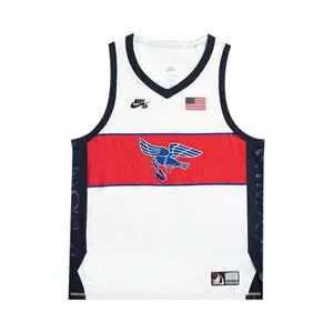 Nike Team Usa Dri-fit Adv Sleeveless Skate Jersey - White
