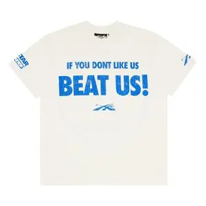 HELLSTAR Beat Us! T-shirt /blue - White