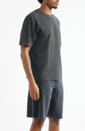 Bp. Oversize Waffle T-shirt - Black