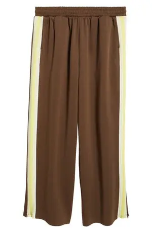 ELWOOD Gym Class Stripe Track Pants - Bulldog Brown