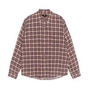 StÜssy Matthew Printed Plaid Shirt 'brick - Red