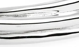Completedworks Coil Hinged Bangle - Silver Plated